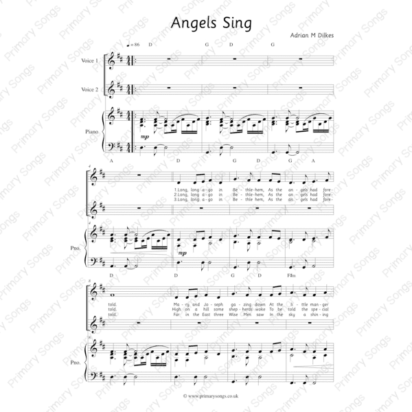 Angels Sing - Primary Songs