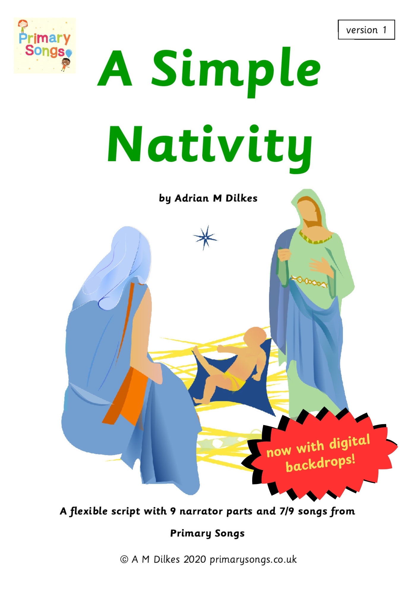 A Simple Nativity Script Version 1 - Primary Songs